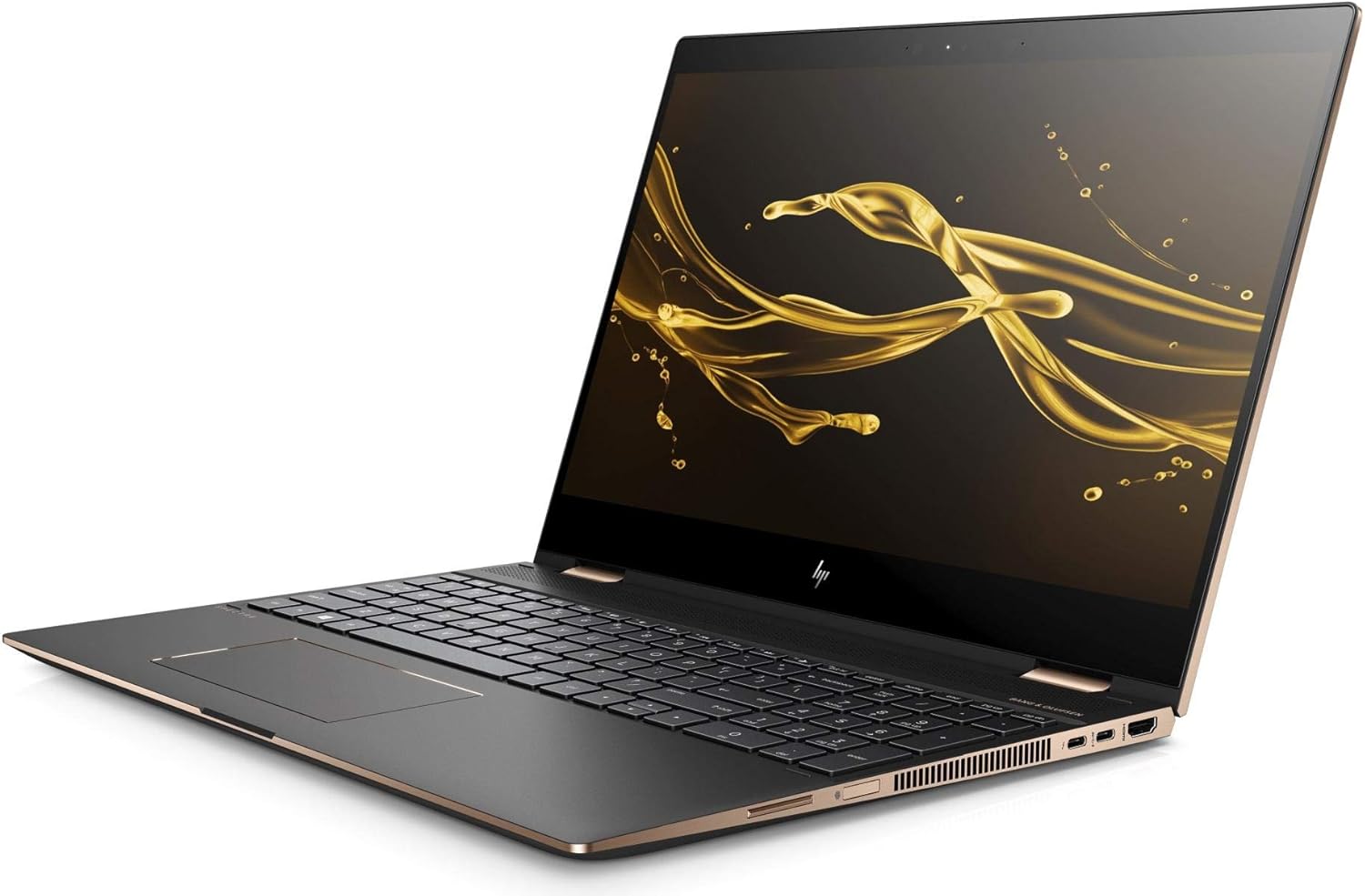 HP Spectre 15 x360 8th Gen Laptop, Intel Core i7-8550U, 15.6 inch 4k ...