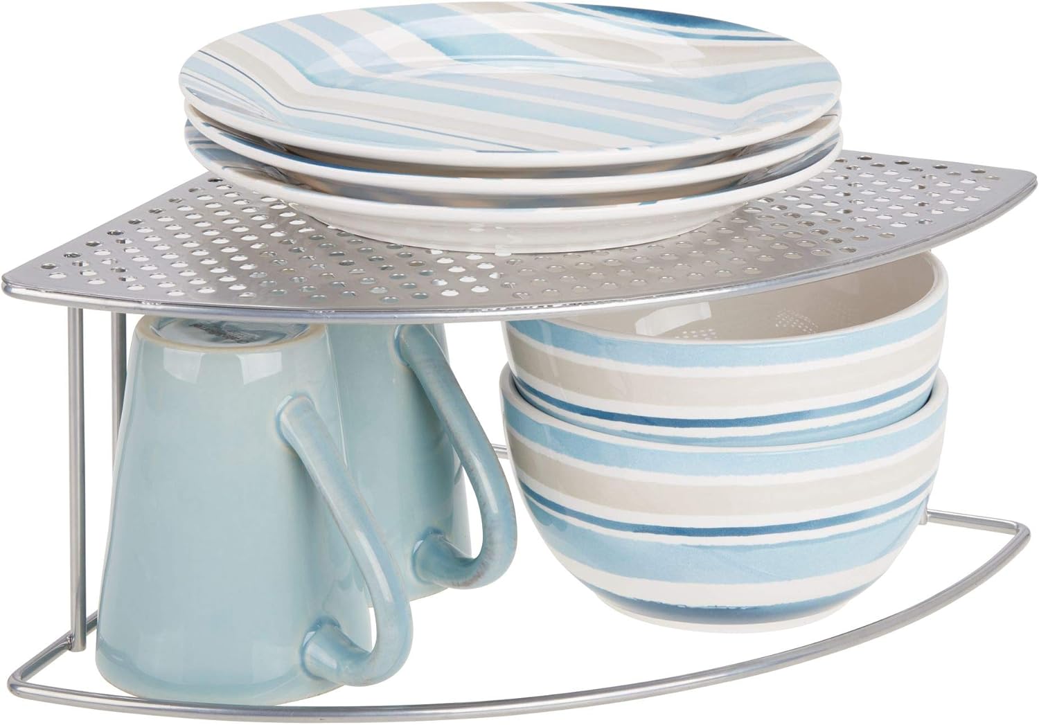 mDesign étagère cuisine – range vaisselle pour coins sur plans de ...