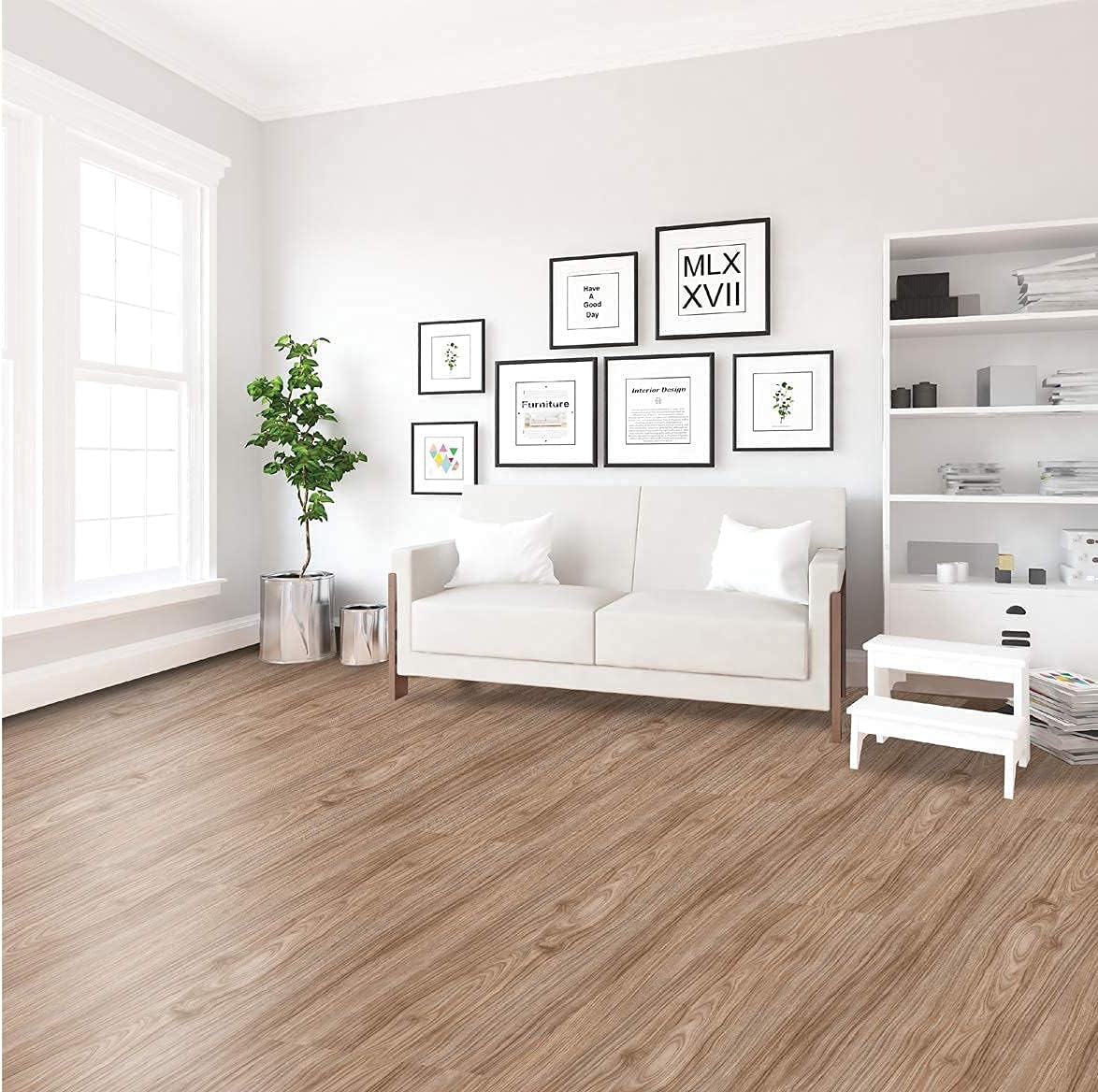 Fabulous Décor - Faux Wood Floor Planks, Soft Touch Durable Vinyl ...
