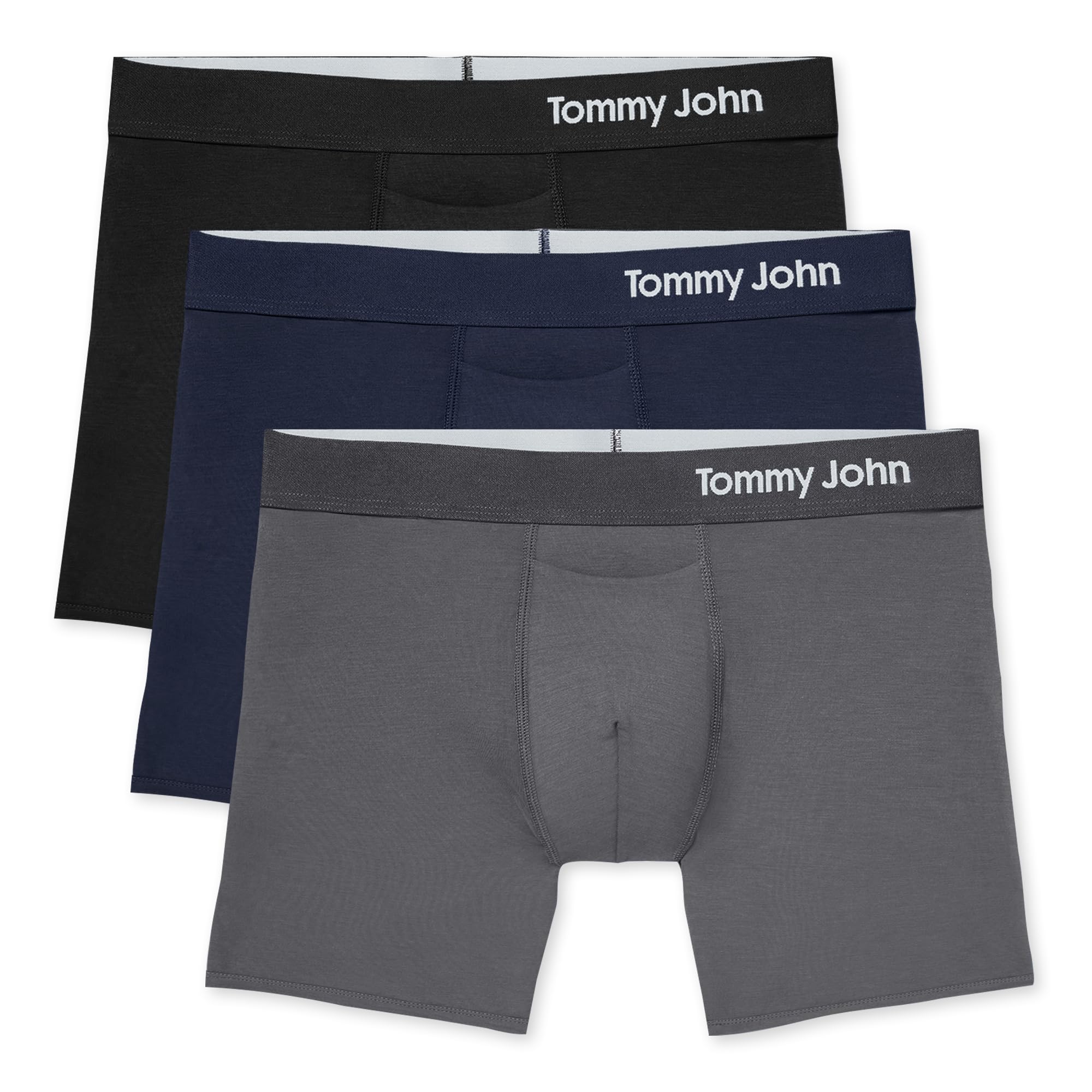 Tommy John Men’s Trunk 4" Underwear, Supima Cool Cotton Boxer Briefs ...
