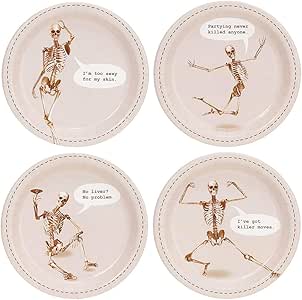 Amazon.com: BirthdayExpress Halloween Skeleton Party Supplies Appetizer ...