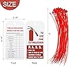Fire Extinguisher Tags with Adjustable Wire Ties Fire Extinguisher Recharge and Inspection ...