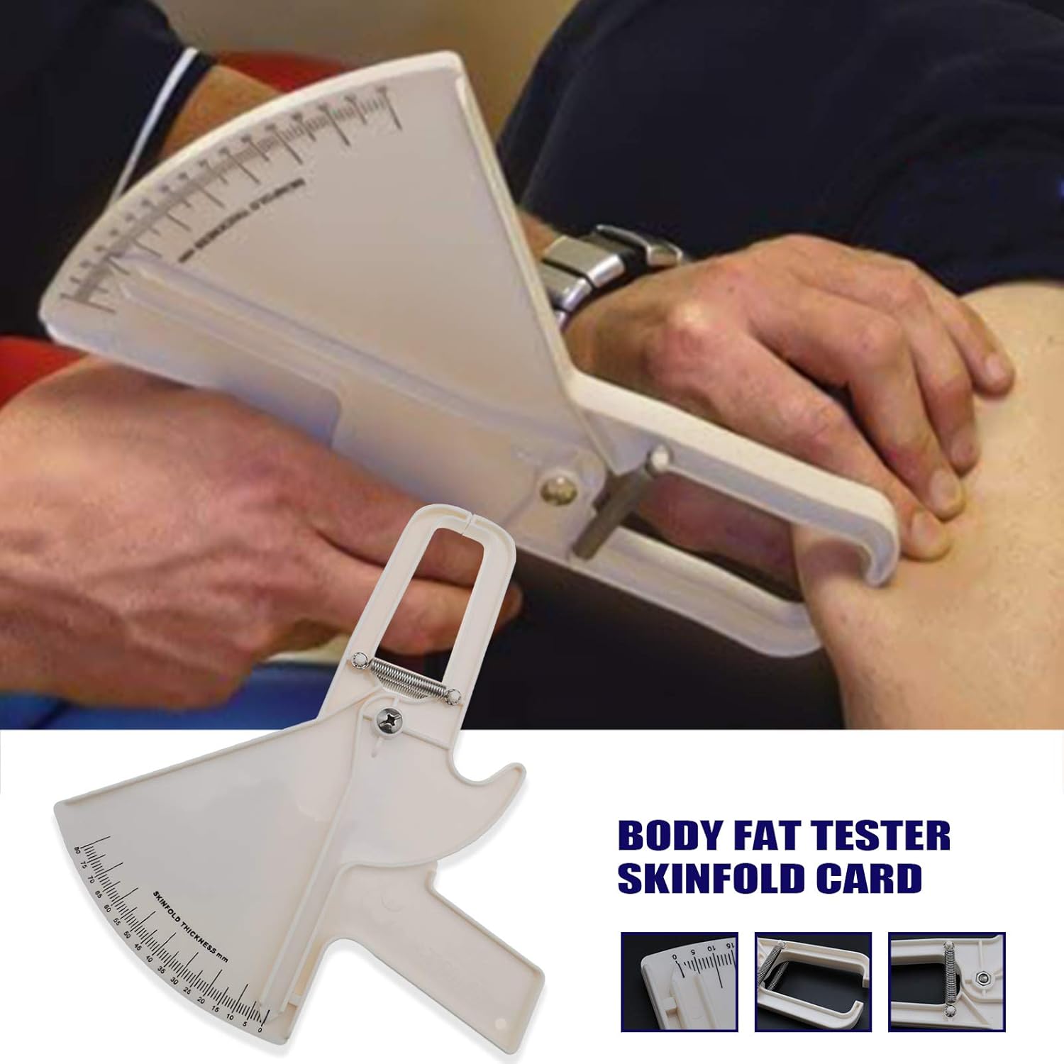 Skinfold Calliper Personal Body Fat Tester Measurement Slim Guide ...