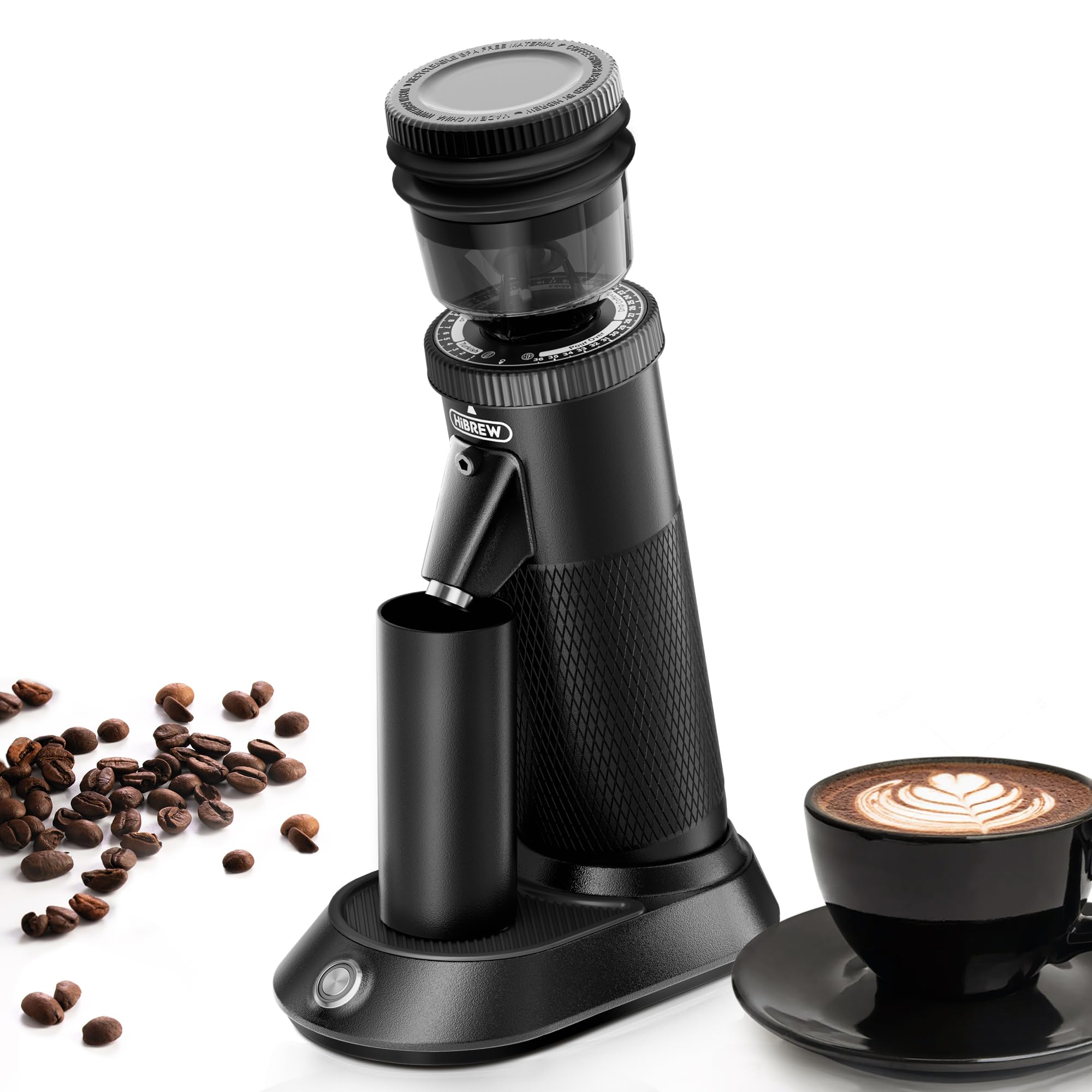 HiBREW G5 Coffee Grinder, Cone Grinder, Espresso Grinder, Single ...