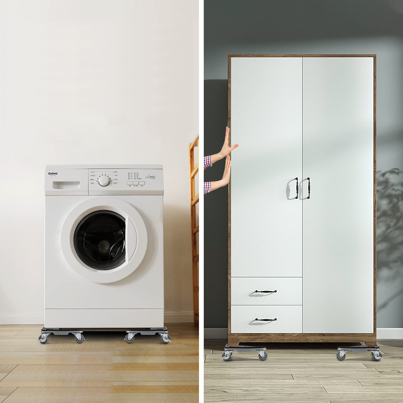 Mua Furniture Moving Dolly 3 Wheels Heavy Duty Wheel Movers Lockable ...