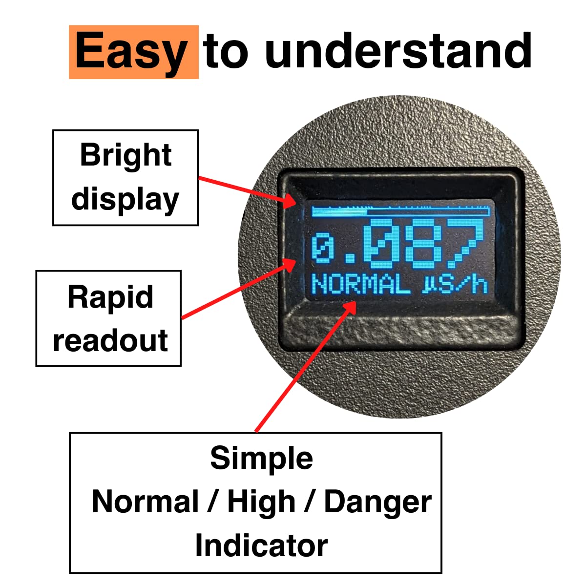 Mua Waterproof Geiger Counter - High Range Nuclear Radiation Detector ...