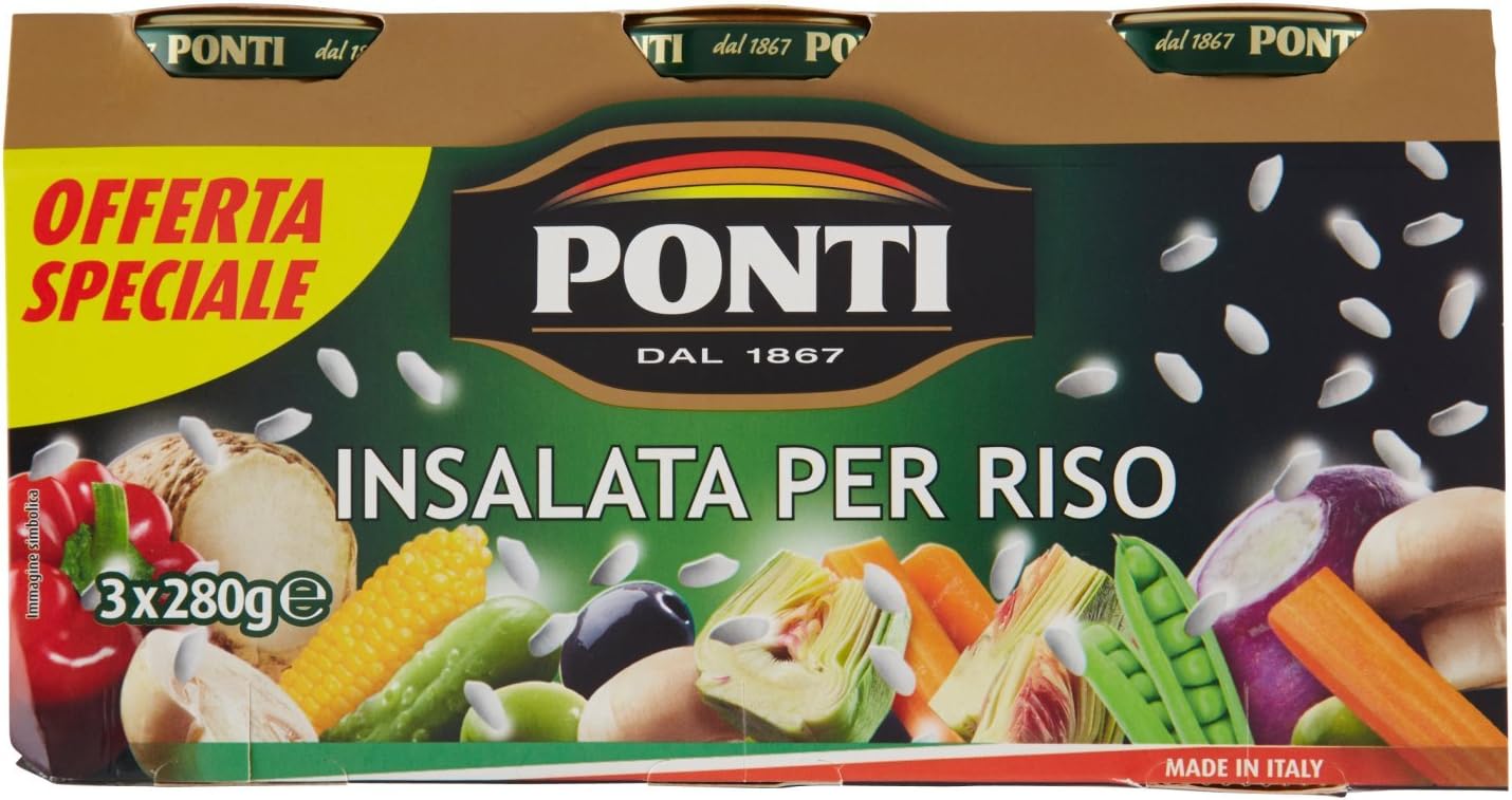 Ponti Insalata Per Riso Tris Ponti, T4 - 1 Prodotto: Amazon.it ...