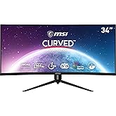 SANSUI 34-Inch UWQHD 165Hz Curved 1500R Ultrawide Gaming Monitor ...