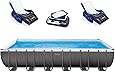 Amazon.com : Intex Rectangular Ultra Frame Pool Set, 24-Feet by 12-Feet ...