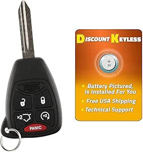 Amazon.com: Discount Keyless Replacement Uncut Car Remote Fob Key Combo ...