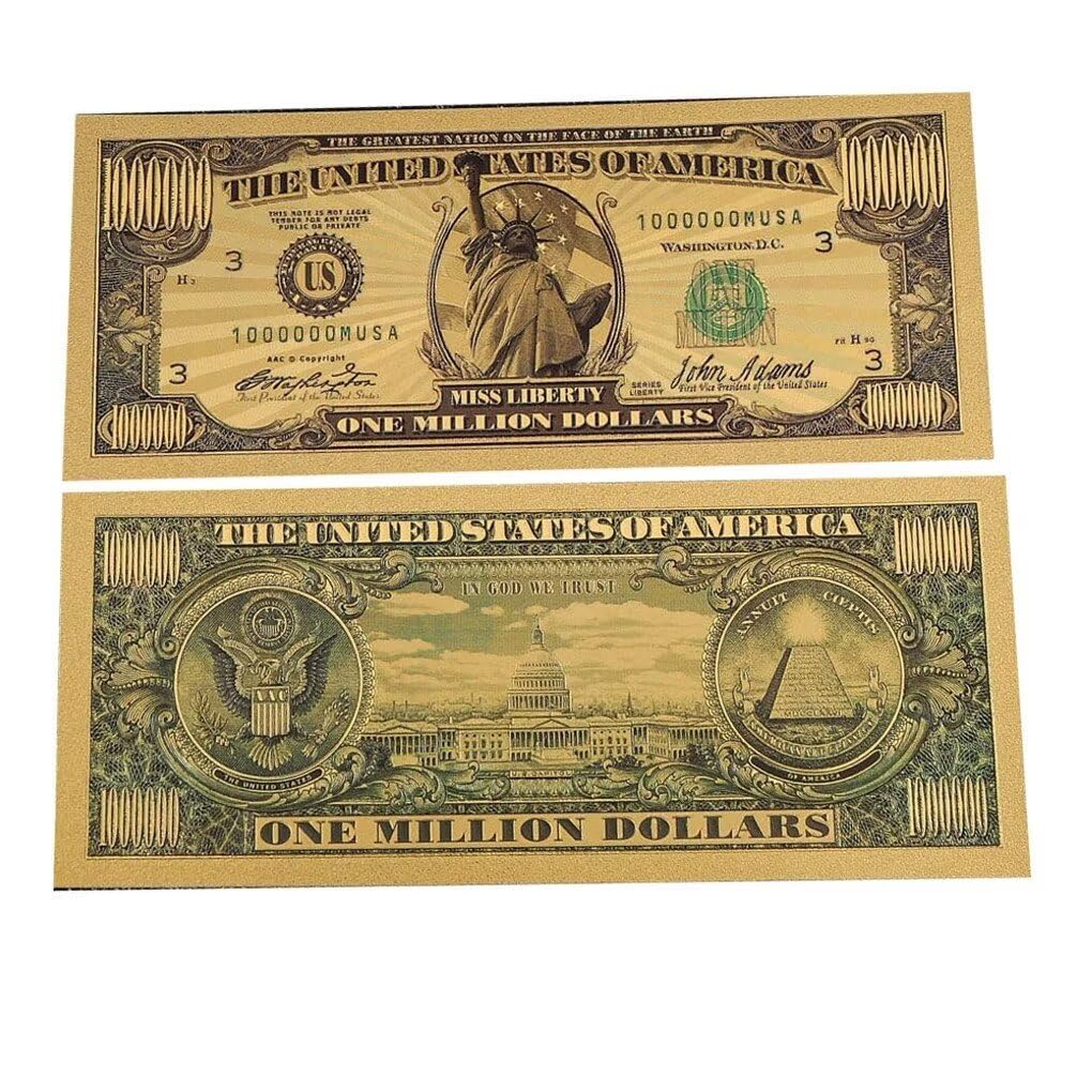 Mua 10Pcs One Million Dollar Bills, Colored Bill Collectible Banknotes ...