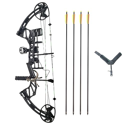 SAS Feud X 30-70 Lbs 19-31" Draw Length Compound Bow Pro Package for ...