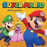 Amazon.com: Super Mario Bros. 8-Bit Retro 2025 Wall Calendar with Bonus ...