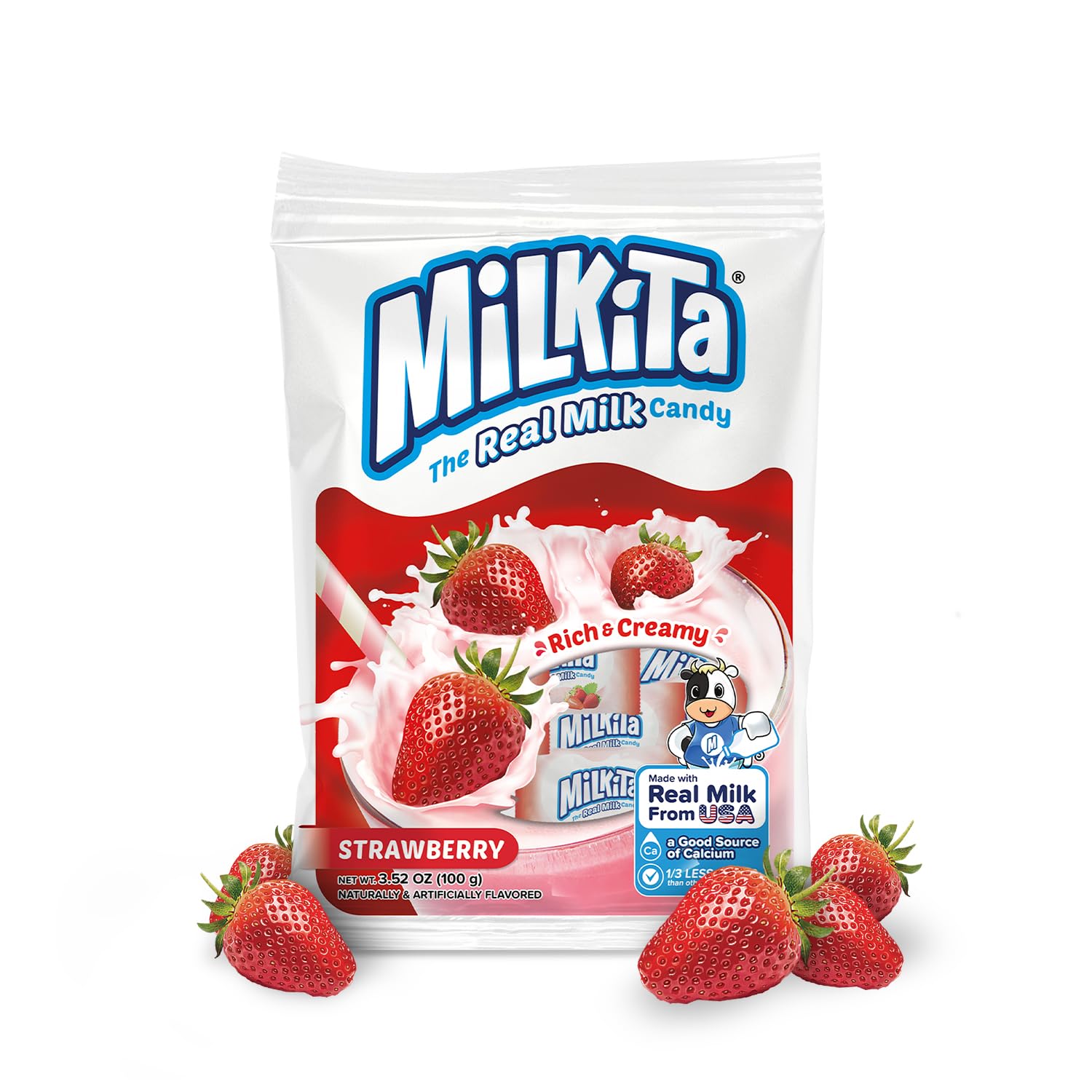 Mua Milkita Creamy Strawberry Milk Candy – Low-Sugar Healthy Sweets ...
