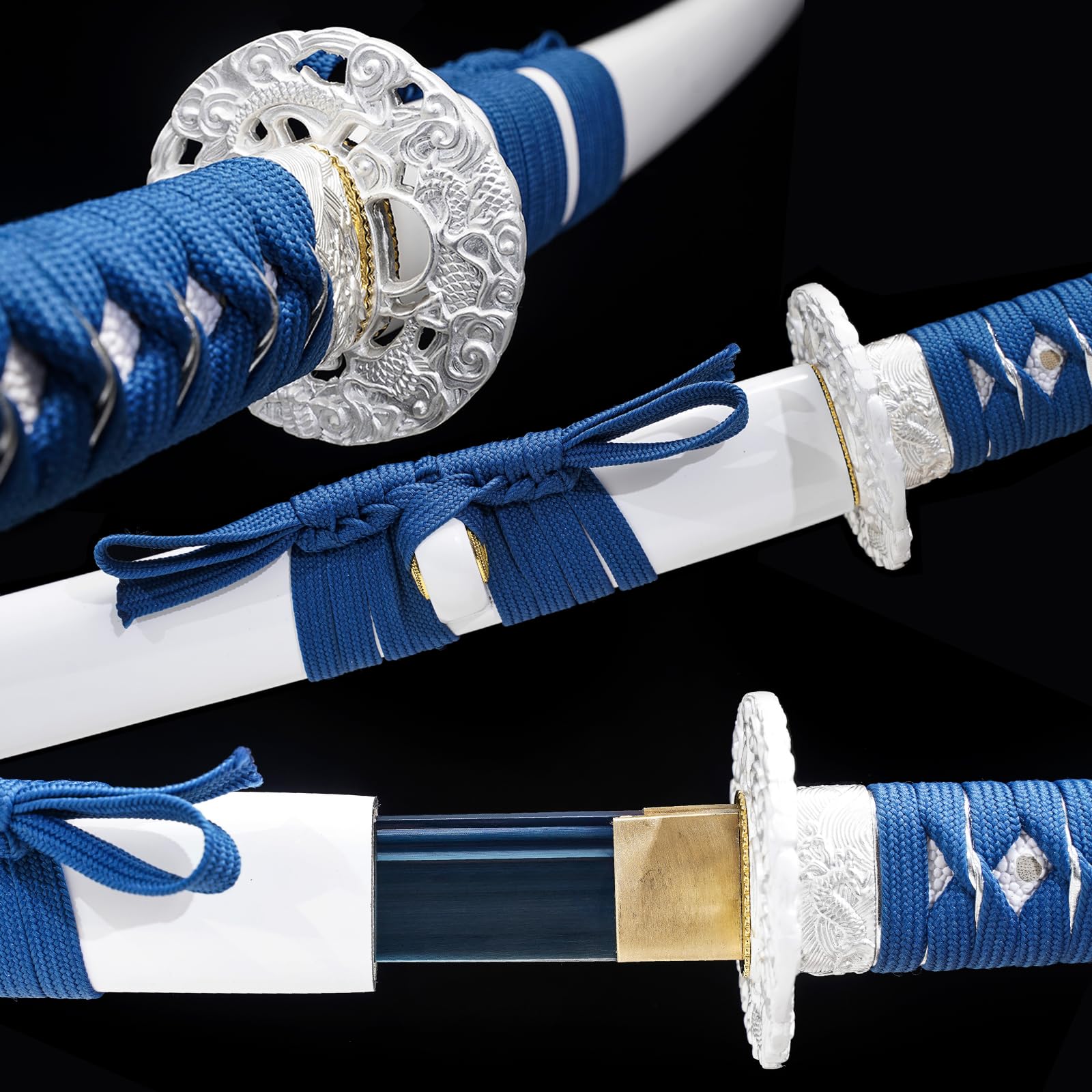 Wuton Katana Sword Real Razor Sharp Full Tang Real Samurai Sword 40 ...