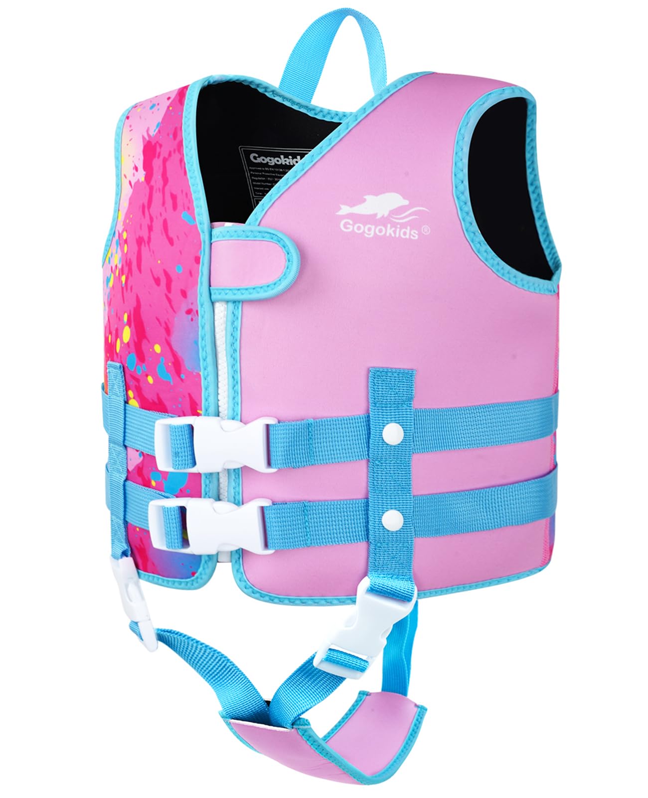 Gogokids Toddler Swim Vest, Kids Float Jacket with Dual Adjustable ...