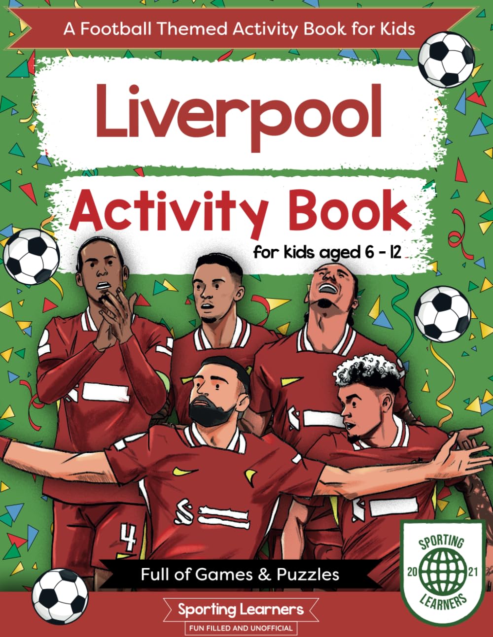Mua Liverpool Activity Book For Kids Aged 6-12: Football Themed Word ...