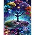 Amazon.com: cdjlddww Tree of LifePaint by Number Kits for Adults-Tree Paint by Numbers Kits for ...
