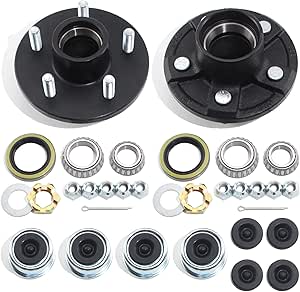 Amazon.com: GREPSPUD 2 Sets Trailer Idler Hub Kits 5 on 4.5 for 3500 ...