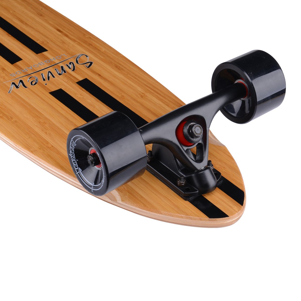 SANVIEW 42inch Complete Bamboo Longboard Skateboards Cruiser