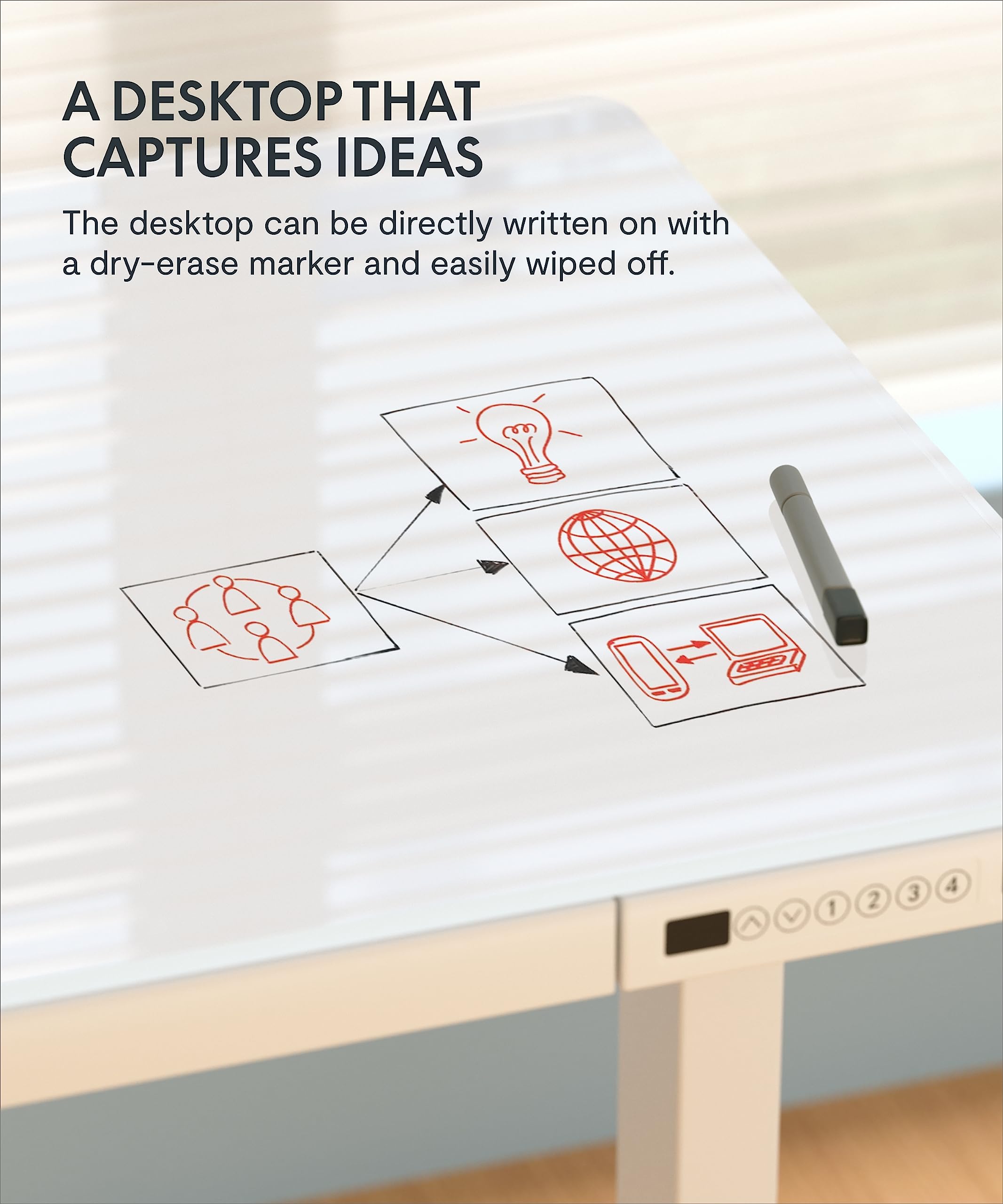Mua FLEXISPOT EG8 Glass Electric Standing Desk with Drawers Charging ...