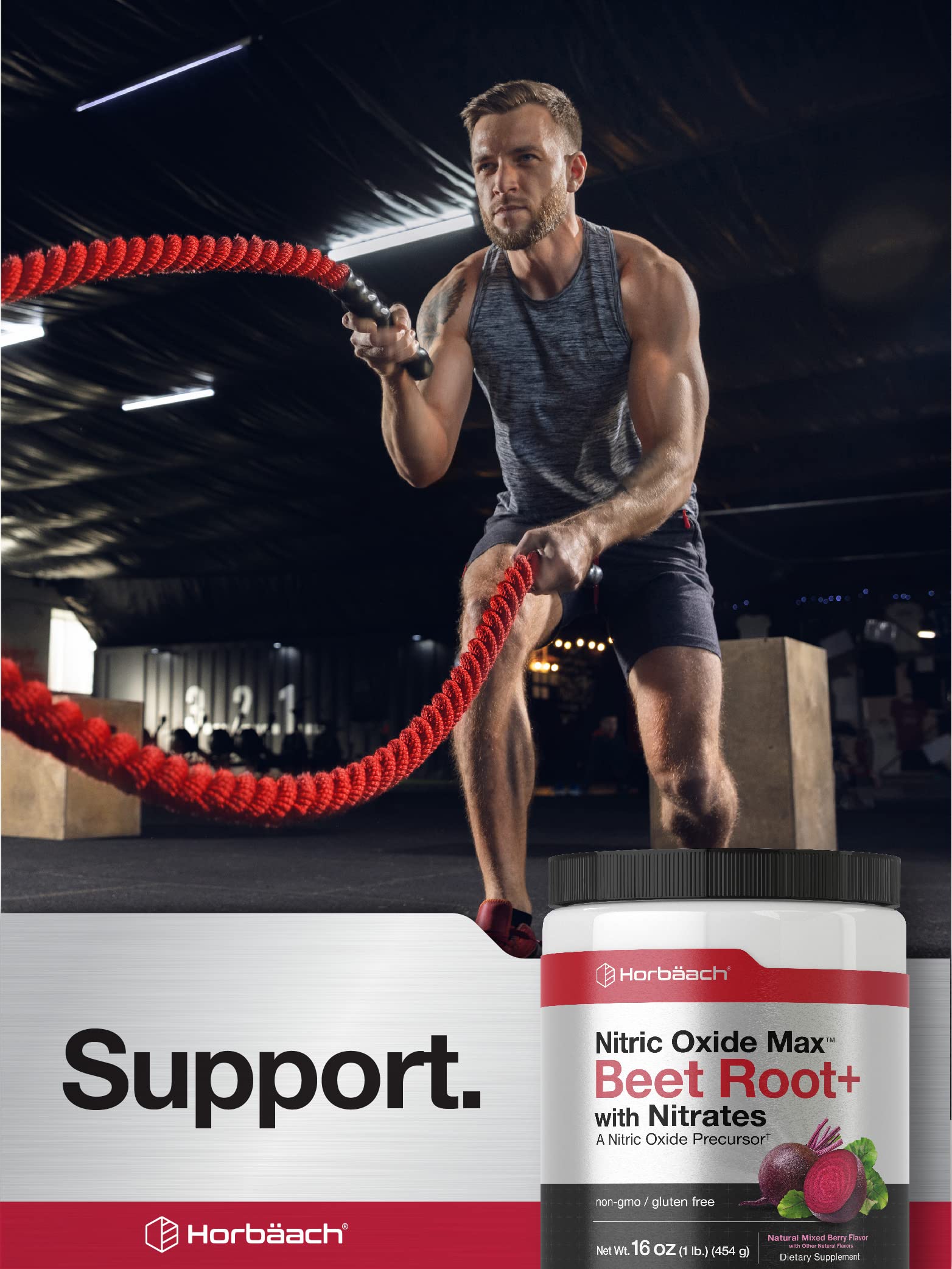 Mua Horbaach Nitric Oxide Powder | 16 oz | Supplement for Men & Women ...