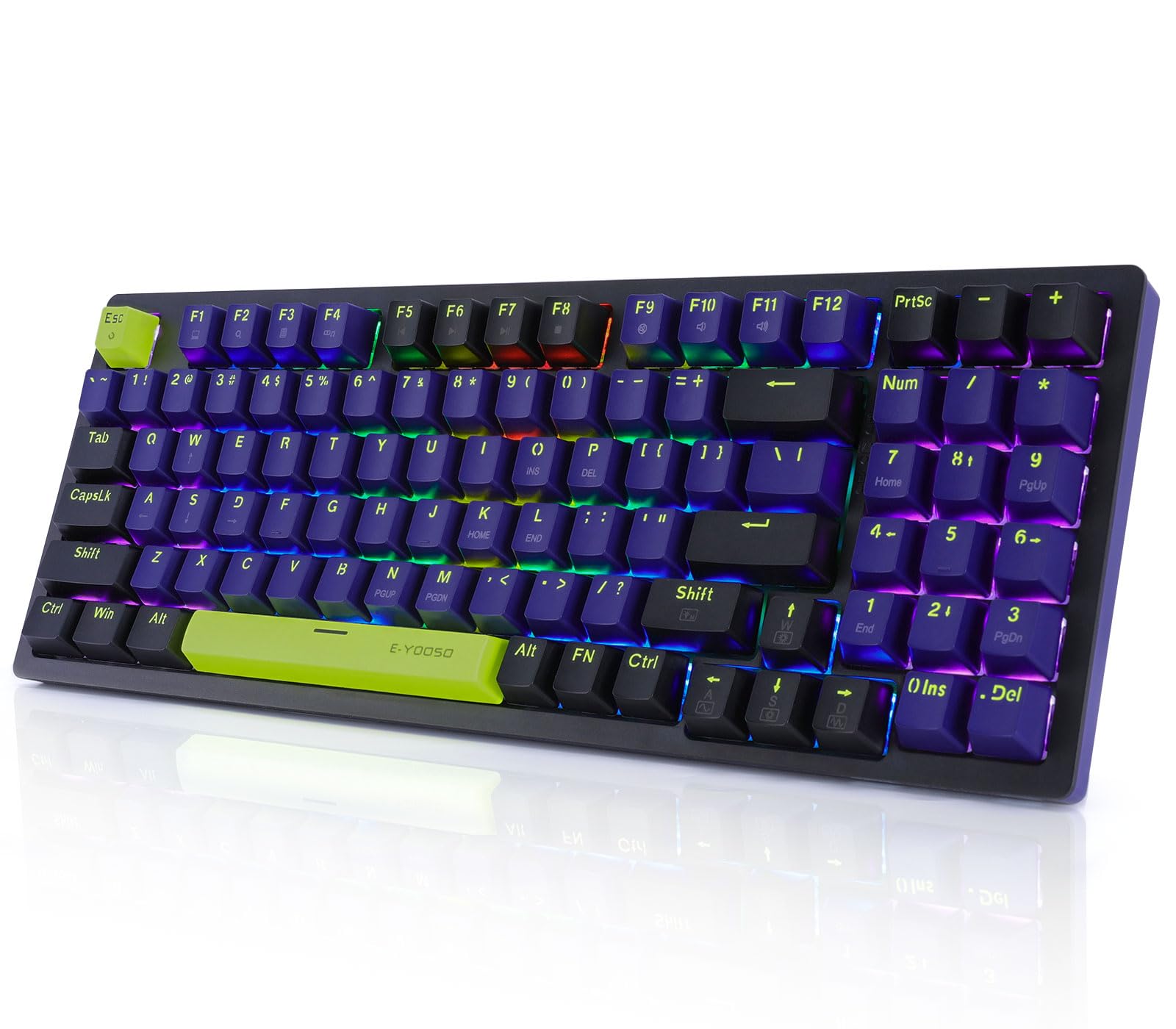 Mua Z-94 Mechanical Keyboard Rainbow Backlit, 94 Keys 90% Gaming ...