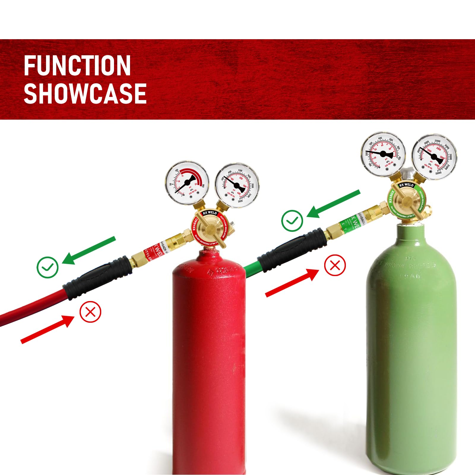 Mua RX WELD Oxygen Acetylene Flashback Arrestors Set Regulator End ...