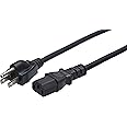 Amazon.com: Amazon Basics Computer Monitor TV Replacement Power Cord, 10', Black : Electronics