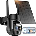 Amazon.com : Hawkray Solar Security Wireless Outdoor Camera,10X Zoom,2K ...