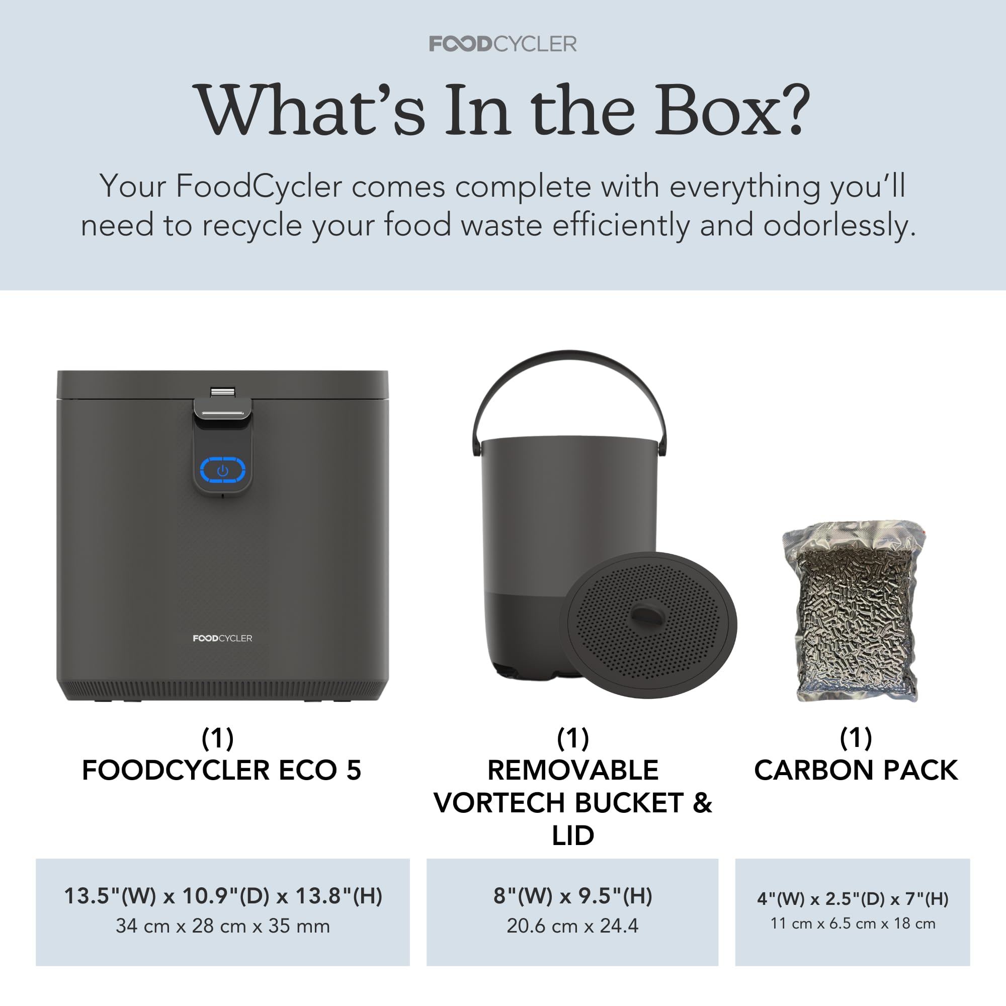Mua FoodCycler Eco 5 - Award-Winning Home Food Processor and Recycler ...
