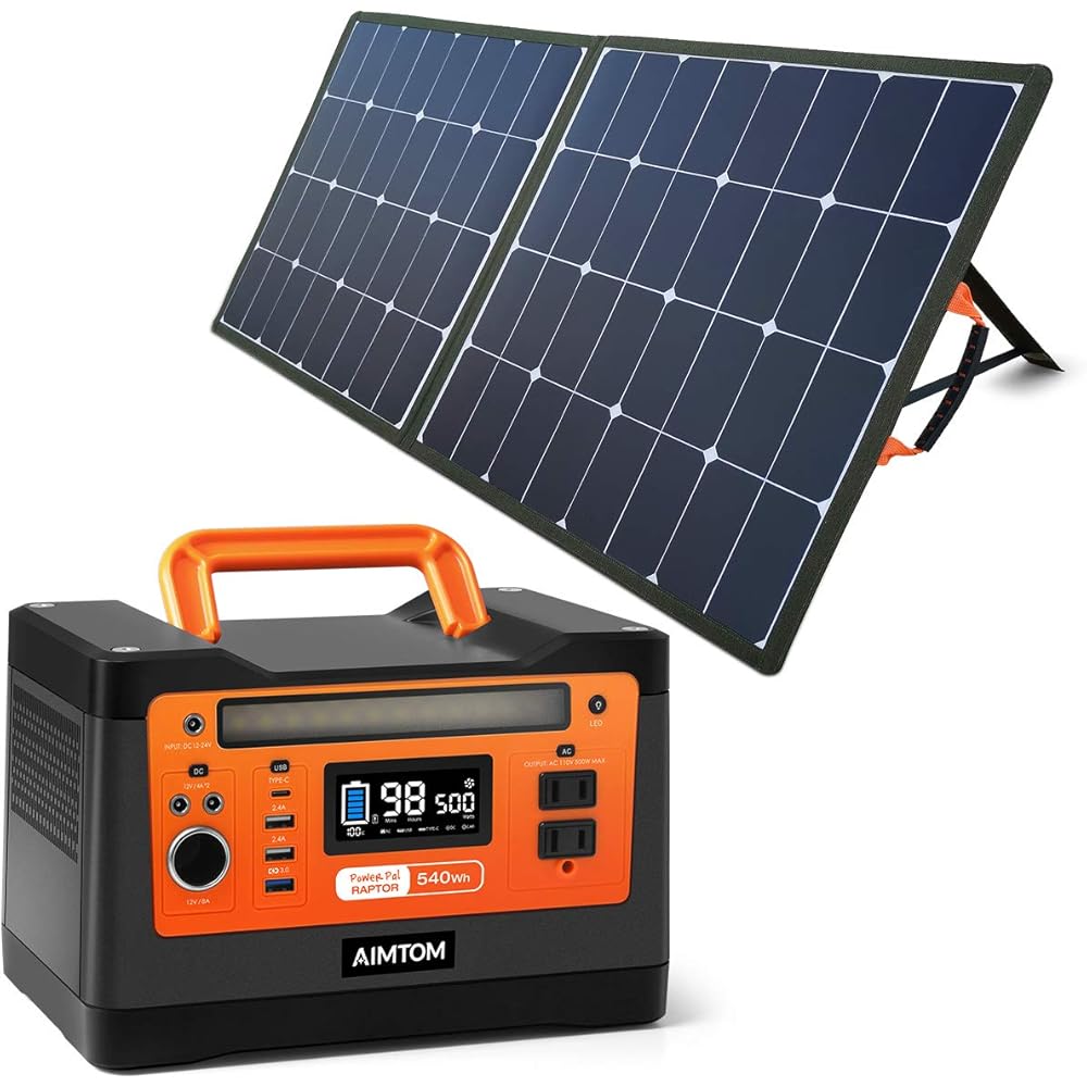 $19/mo - Finance AIMTOM PowerPal Raptor 540Wh Portable Solar Generator ...