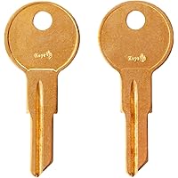 CH507 Pair of 2 Replacement Keys for Locks with CH507 Code Cut to Code ...