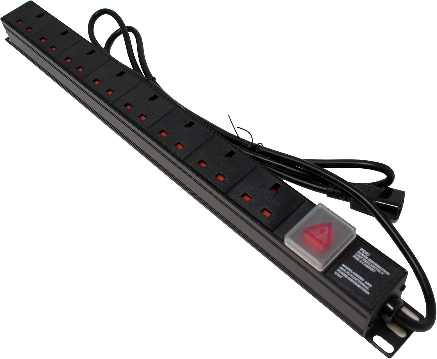 I-CHOOSE LIMITED 1U 8 Way Vertical UK 13A Switched PDU IEC14 Power ...