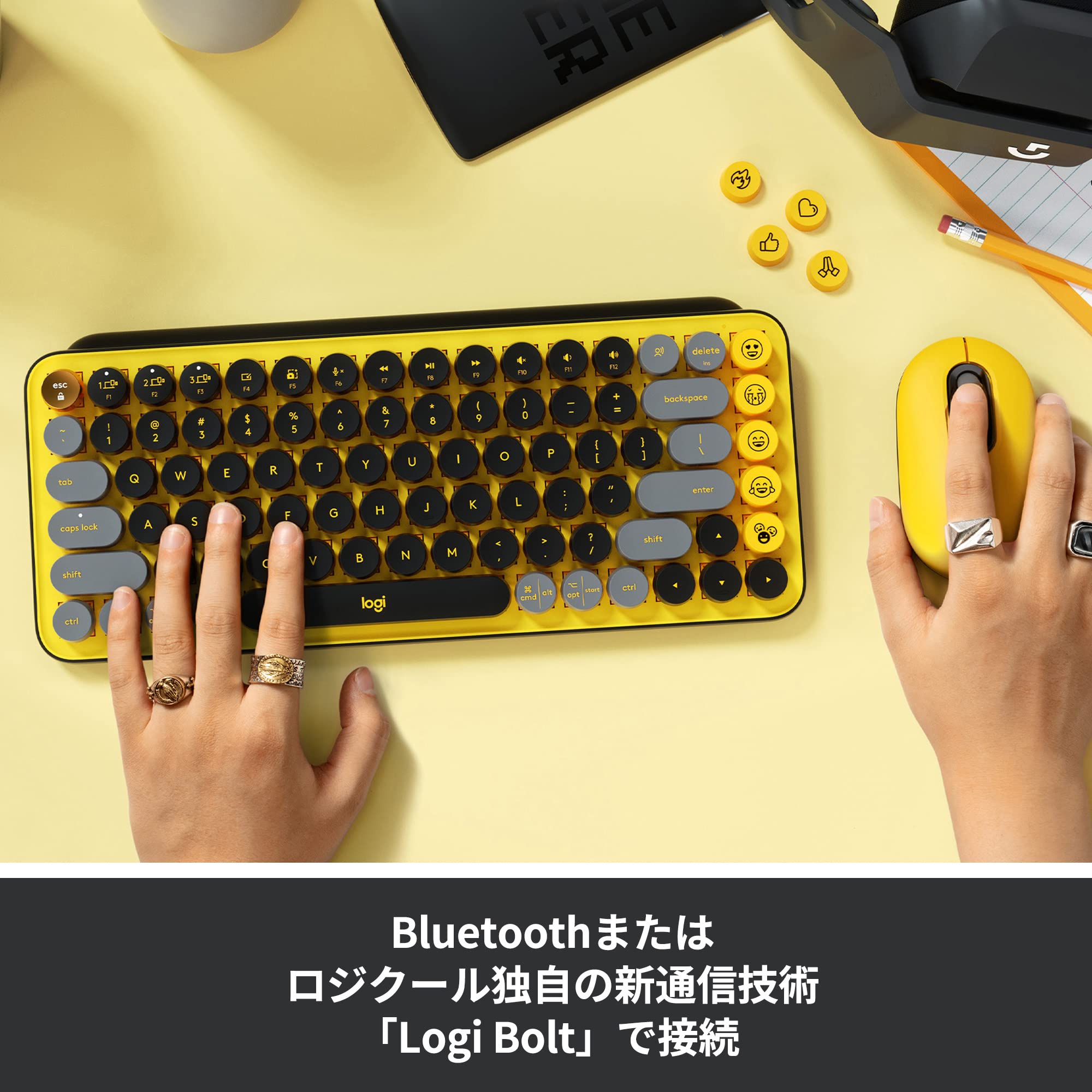 Mua Logicool POP KEYS K730YL Mechanical Wireless Keyboard, Yellow ...