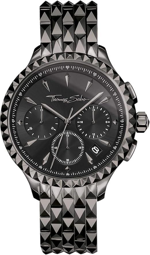 Thomas Sabo Womens Chronograph Quartz Watch with Stainless Steel Strap ...
