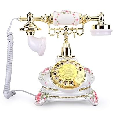 Buy CiCiglow Retro Telephone, Retro Country Style Rotary dial disc ...