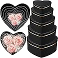 Amazon.com: Harloon 5 Pcs Heart Shaped Flower Boxes for Arrangements ...