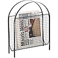 Amazon.com: MyGift Mid-Century Design Magazine Rack, Matte Black Tone ...