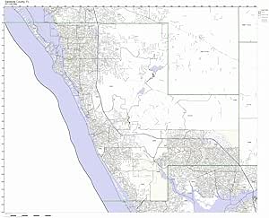Amazon.com: Sarasota County, Florida FL ZIP Code Map Not Laminated ...