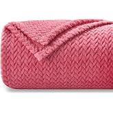 Amazon.com: NEWCOSPLAY Super Soft Throw Blanket Hot Pink Premium Silky ...