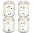 Amazon.com: 4 Pack Candles for Home Scented, Lavender Candle, Aromatherapy Jar Candles, 28 oz ...