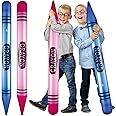 Amazon.com: Lunmon 2 Pieces 43.31 Inch Jumbo Inflatable Crayons Neon ...
