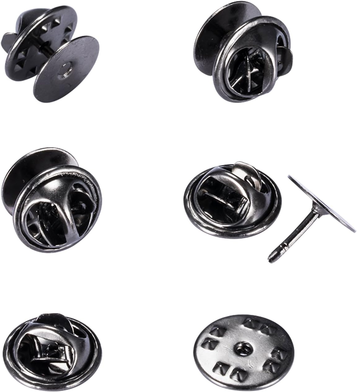 Canomo 50 Pairs Butterfly Clutch Tie Tacks Pin Backs with 10mm Blank ...