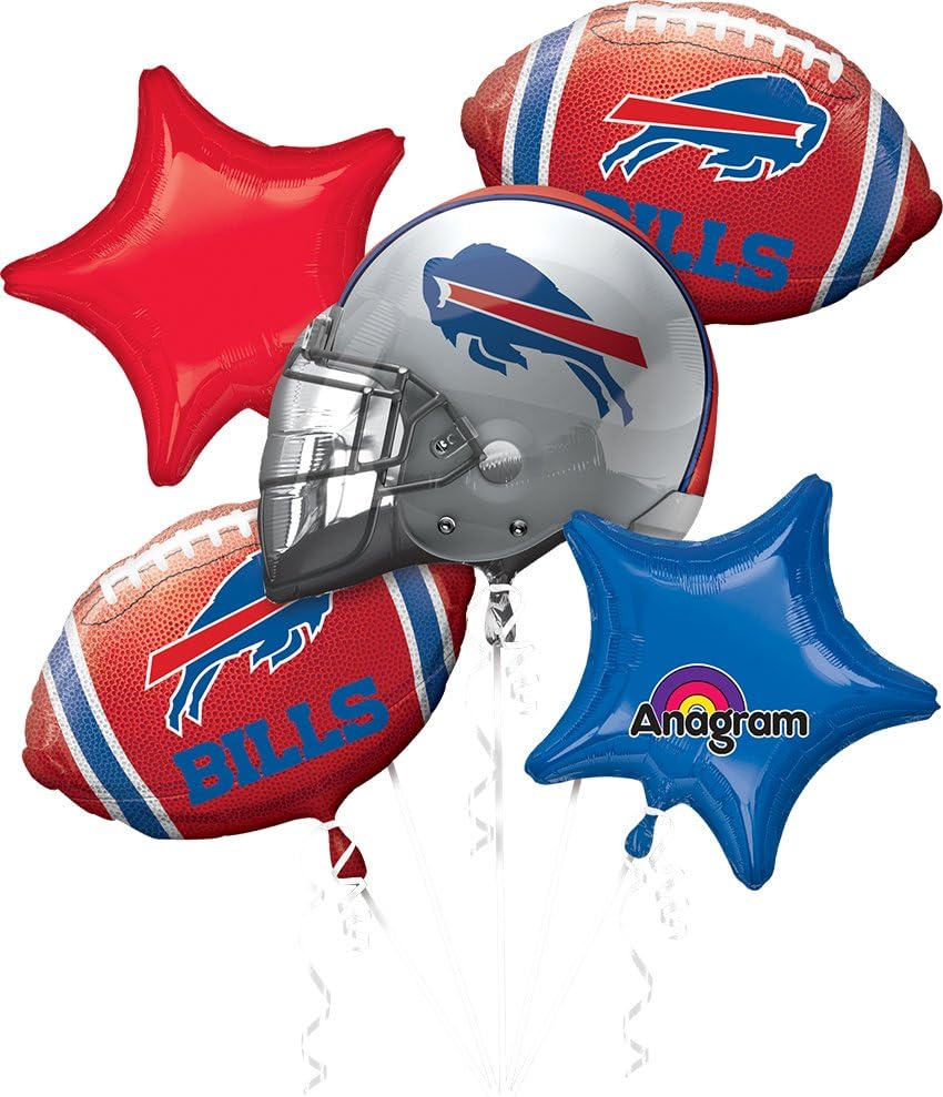 Anagram Buffalo Bills Balloon Bouquet, Multicolored: Amazon.ca: Home ...