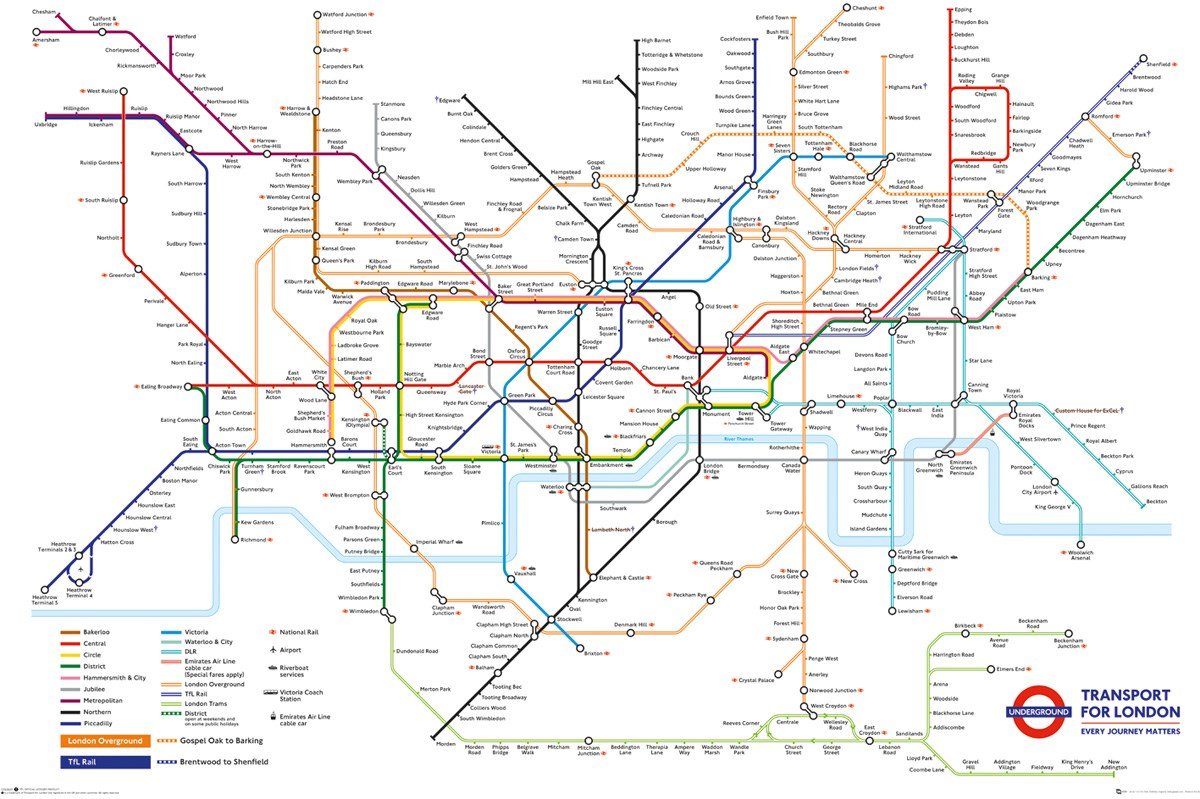 Grindstore Laminated Transport For London Underground Map Maxi Poster ...