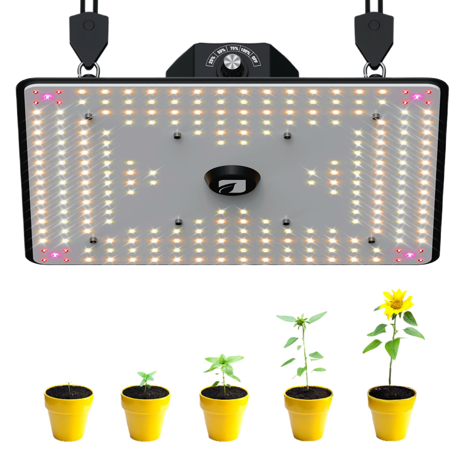 SZGSTSF LED Grow Light with LM301H Diodes, Full Spectrum Grow Light,3 ...