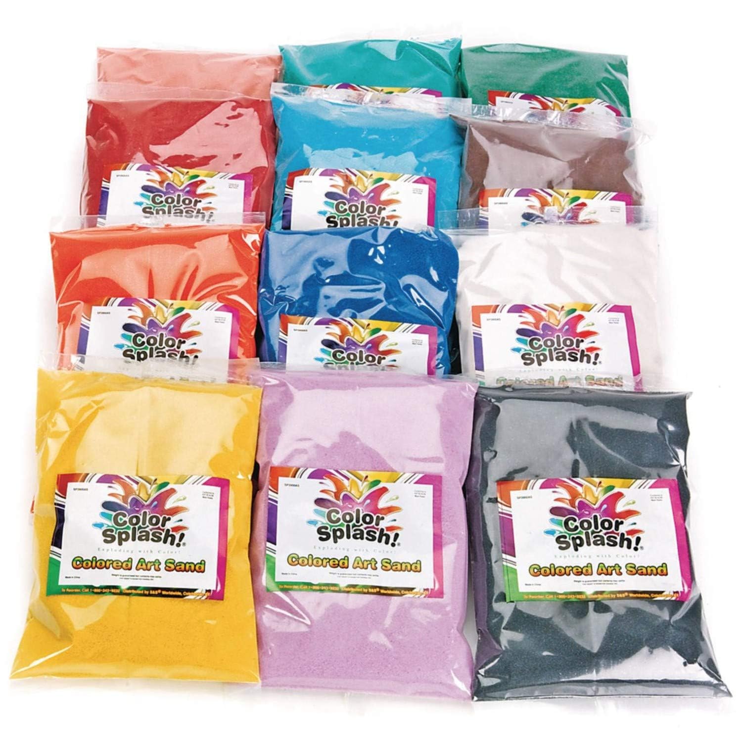 S&S Worldwide Color Splash! Art Sand Asst. 24 lbs! For Sand Art ...