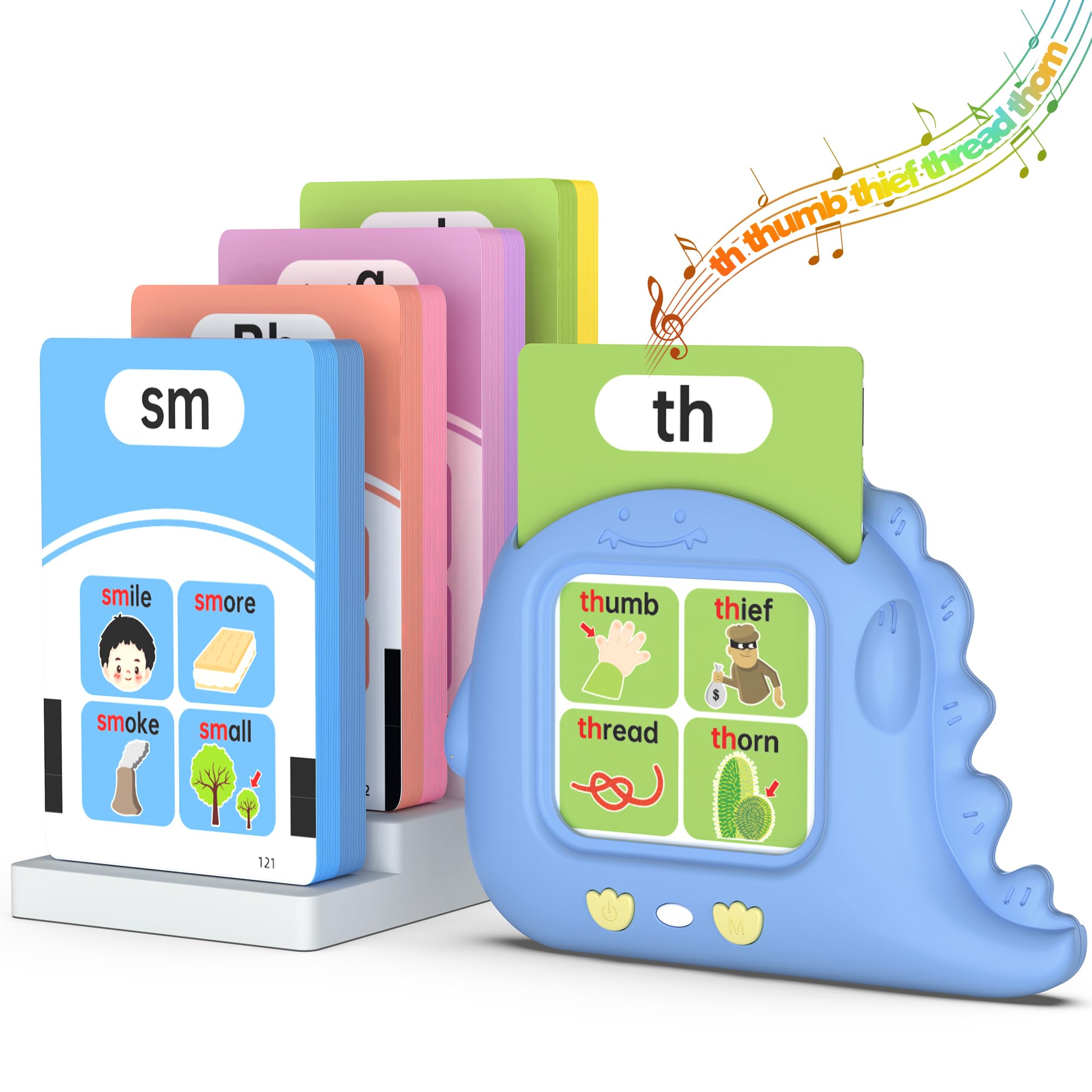Mua Phonics Talking Flash Cards for Toddlers 2-8, Digraphs CVC Blends ...