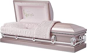 Amazon.com: Universal Casket Pink Rose with Mother Head Panel ...
